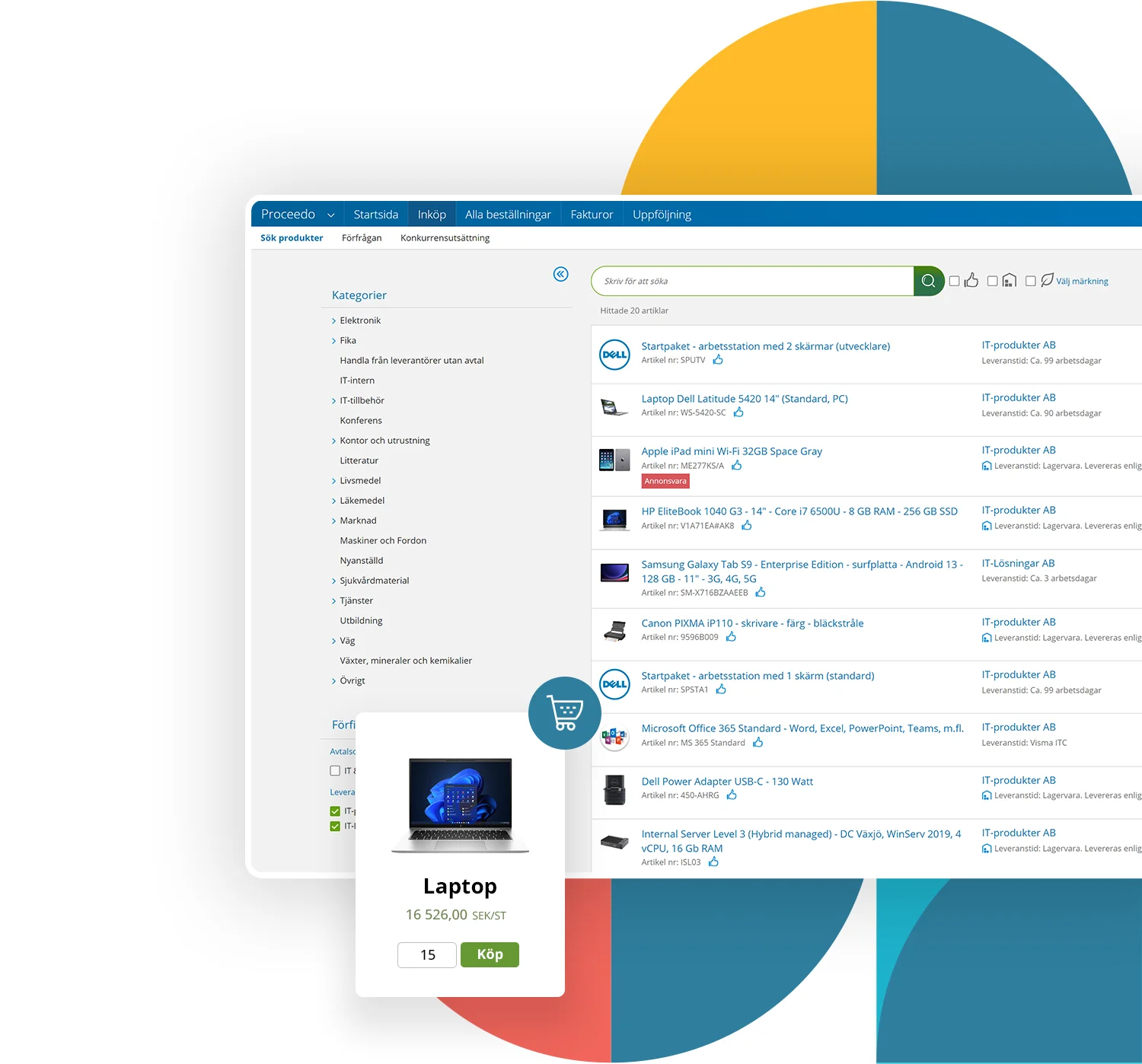 Inköpssystem för hela inköpsprocessen | Proceedo